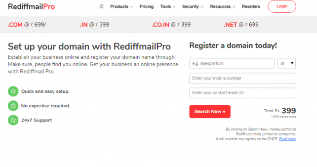 How can I use rediffmail for my domain? - Rediffmail Support
